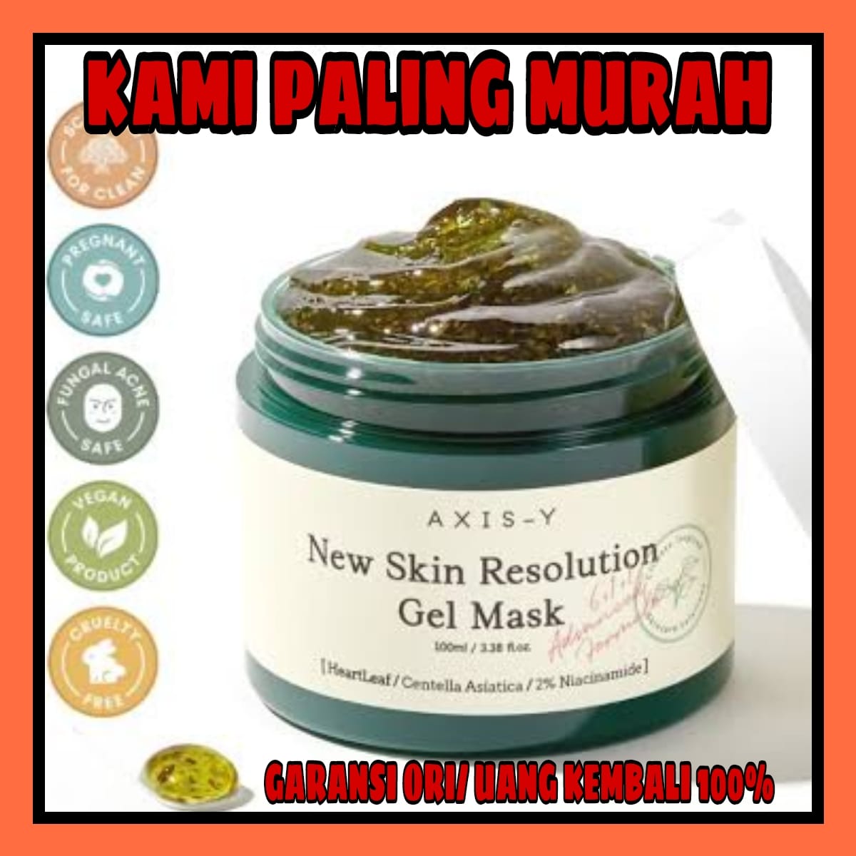 Axis-Y AXIS Y New Skin Resolution Gel Mask Share In jar | Lazada Indonesia