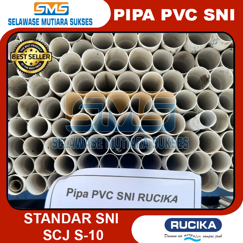 Rucika Pipa PVC Standar SNI S10 SCJ ½ inch sd 1½ inch inchi, Update ...