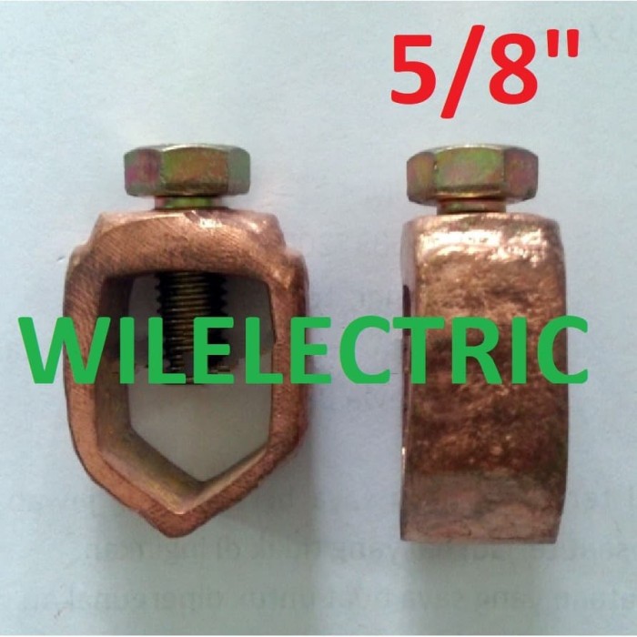 klem / clamp cincin grounding / ground rod 5/8 / 5/8 inch | Lazada ...