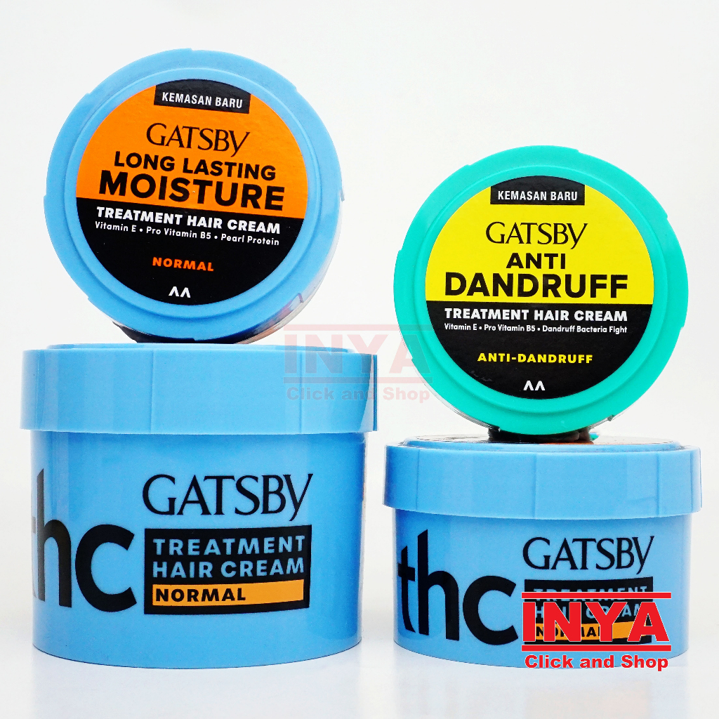 Gatsby THC Treatment Hair Cream Normal & Anti Dandruff - Minyak Rambut ...