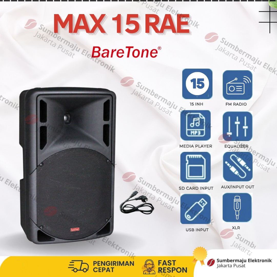 Baretone 15 RAE 15RAE Speaker Aktif Harga 1 Speaker | Lazada Indonesia
