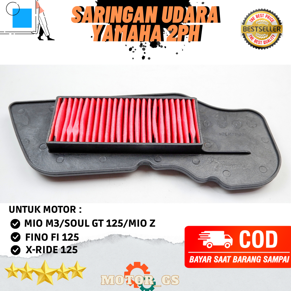 Filter Udara Air Cleaner Element Assy MIO M3 125 2PH | Lazada Indonesia