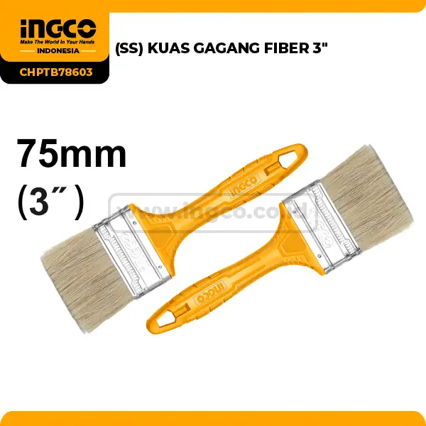 Kuas Cat 3" Inch INGCO CHPTB78603 Tembok Besi Minyak Kayu Paint Brush ...