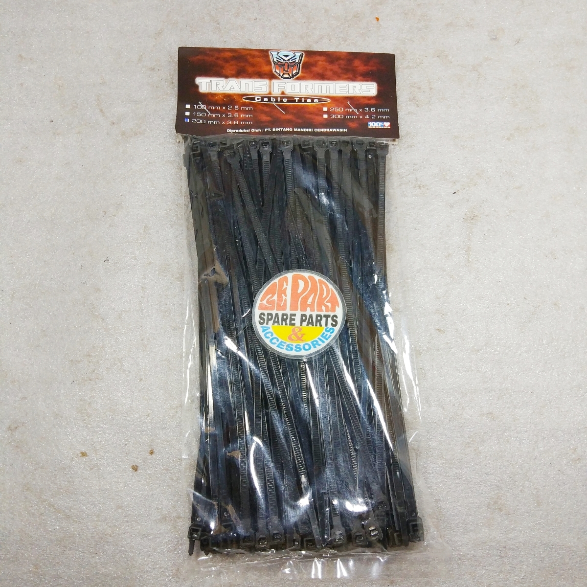 Kabel ties 200mm X 3.6mm Isi 100pc Insulok Tali ripet | Lazada Indonesia