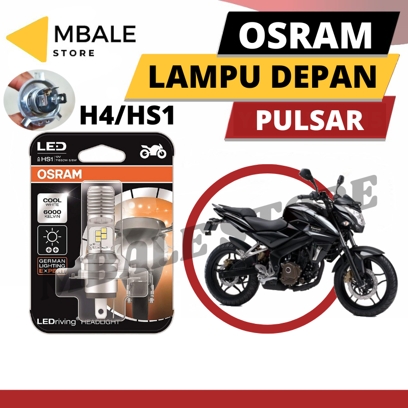 LAMPU DEPAN LED KAWASAKI BAJAJ PULSAR 200NS OSRAM ORIGINAL HS1/H4 KAKI ...