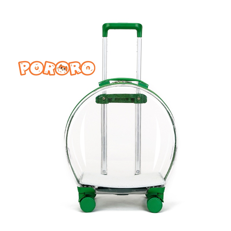 PORORO - Koper Kucing Tas Transparan Kucing Anjing Trolley Cargo Travel ...