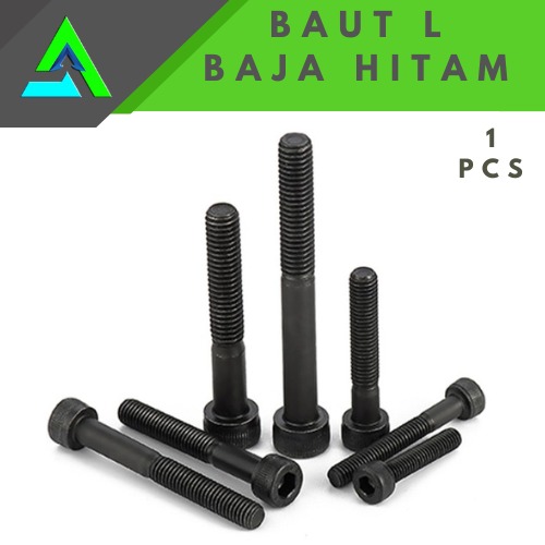 BAUT L M18 X 85 ( 8,5 CM ) BAJA / HITAM 1 PCS | Lazada Indonesia