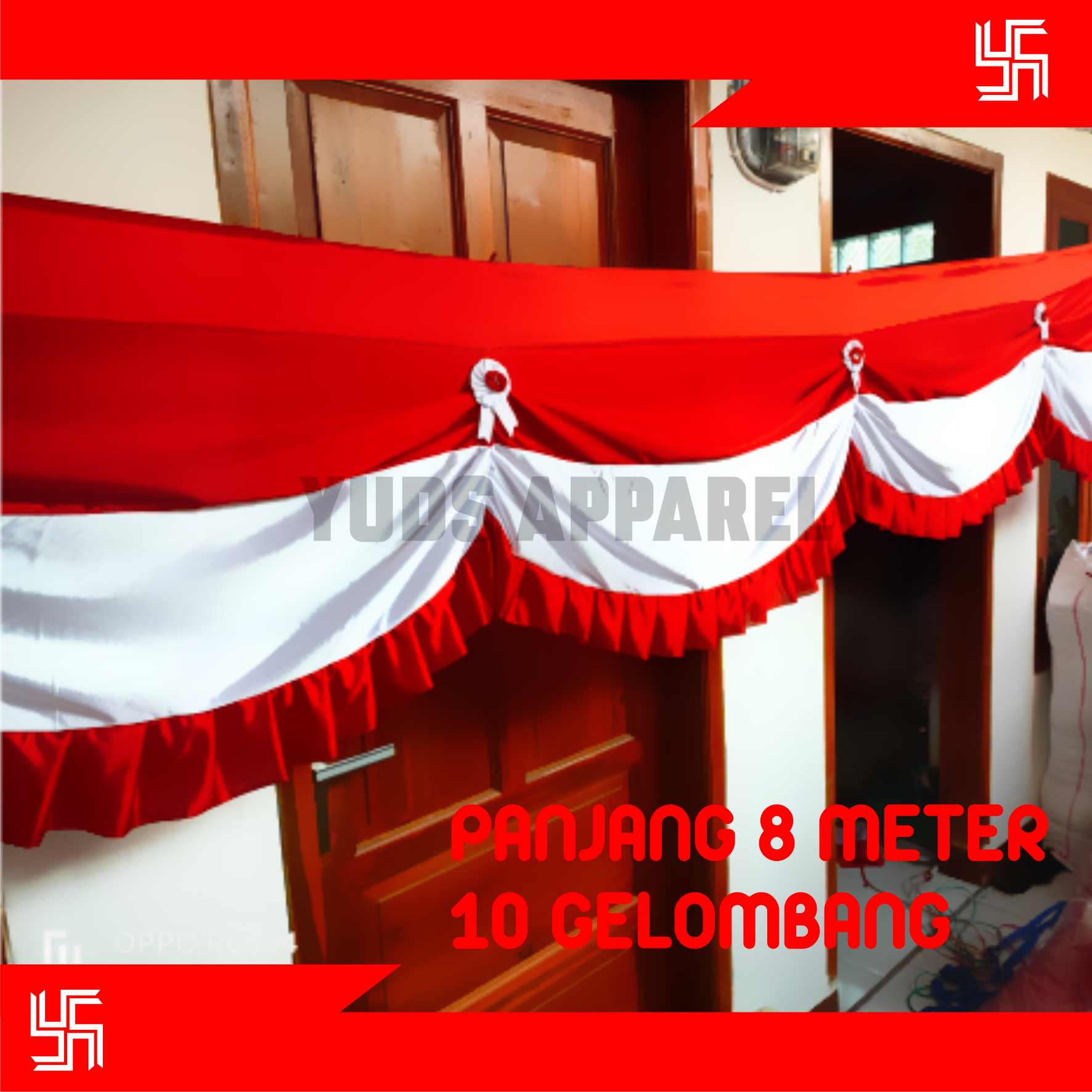 BENDERA UMBUL UMBUL BEKRON MP BUNGA / bendera / merdeka / 17 agustus ...