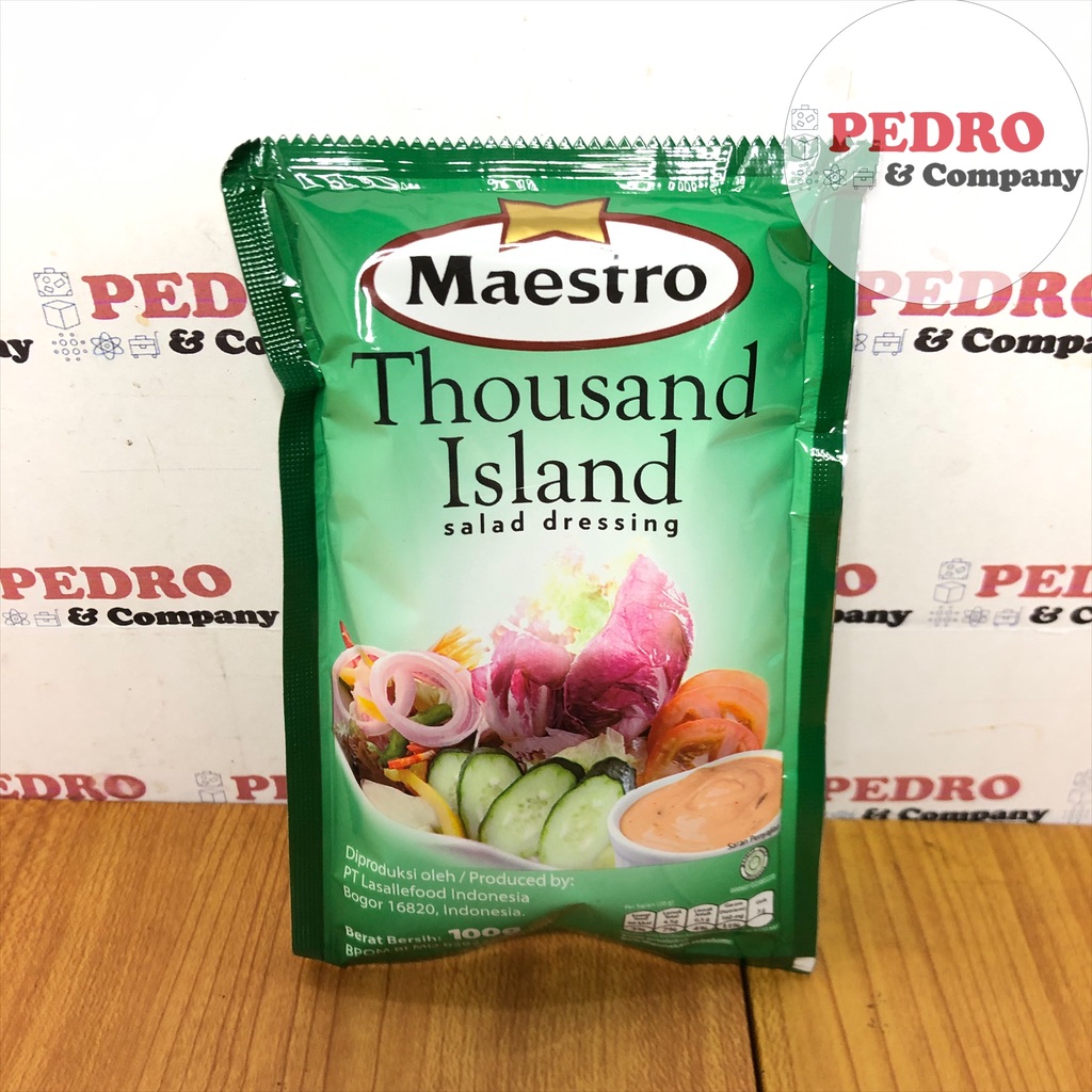 Maestro thousand island 100 gram - salad dressing refill mayo mayonais ...