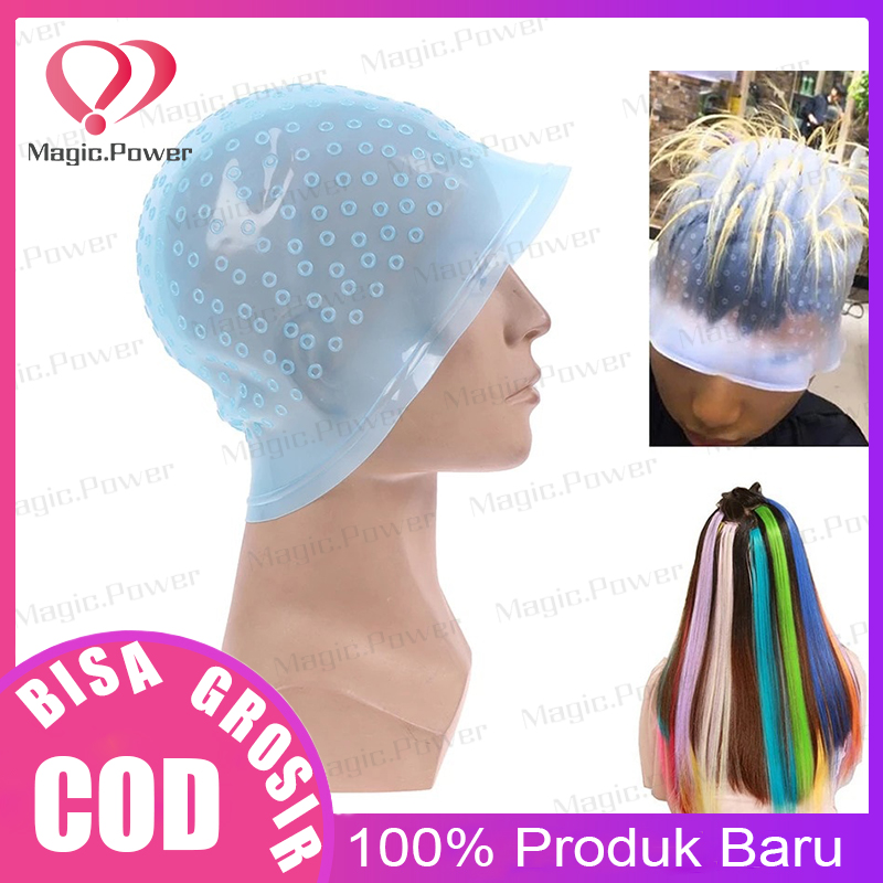 Topi Highlight Bleaching Pewarnaan Topi Cat Rambut Silikon Highlight Bleaching Semir Hair Plus ...