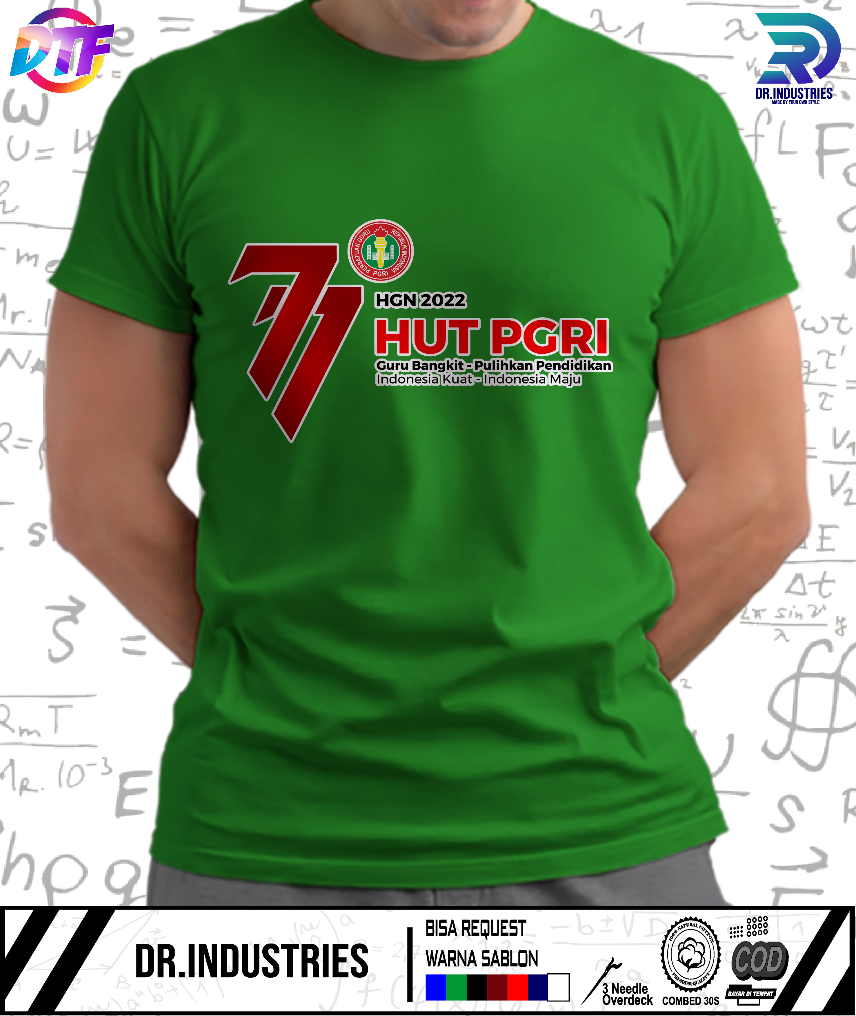 Kaos Baju Hari Guru Nasional 2022 Guru Bangkit Pulihkan Pendidikan ...