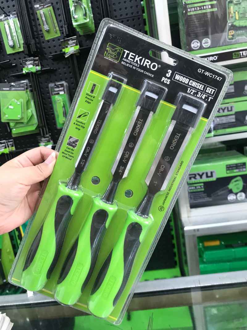 Tekiro WOOD CHISEL SET 3 PCS TEKIRO PAHAT KAYU SET 3 PC GT-WC1747 ...