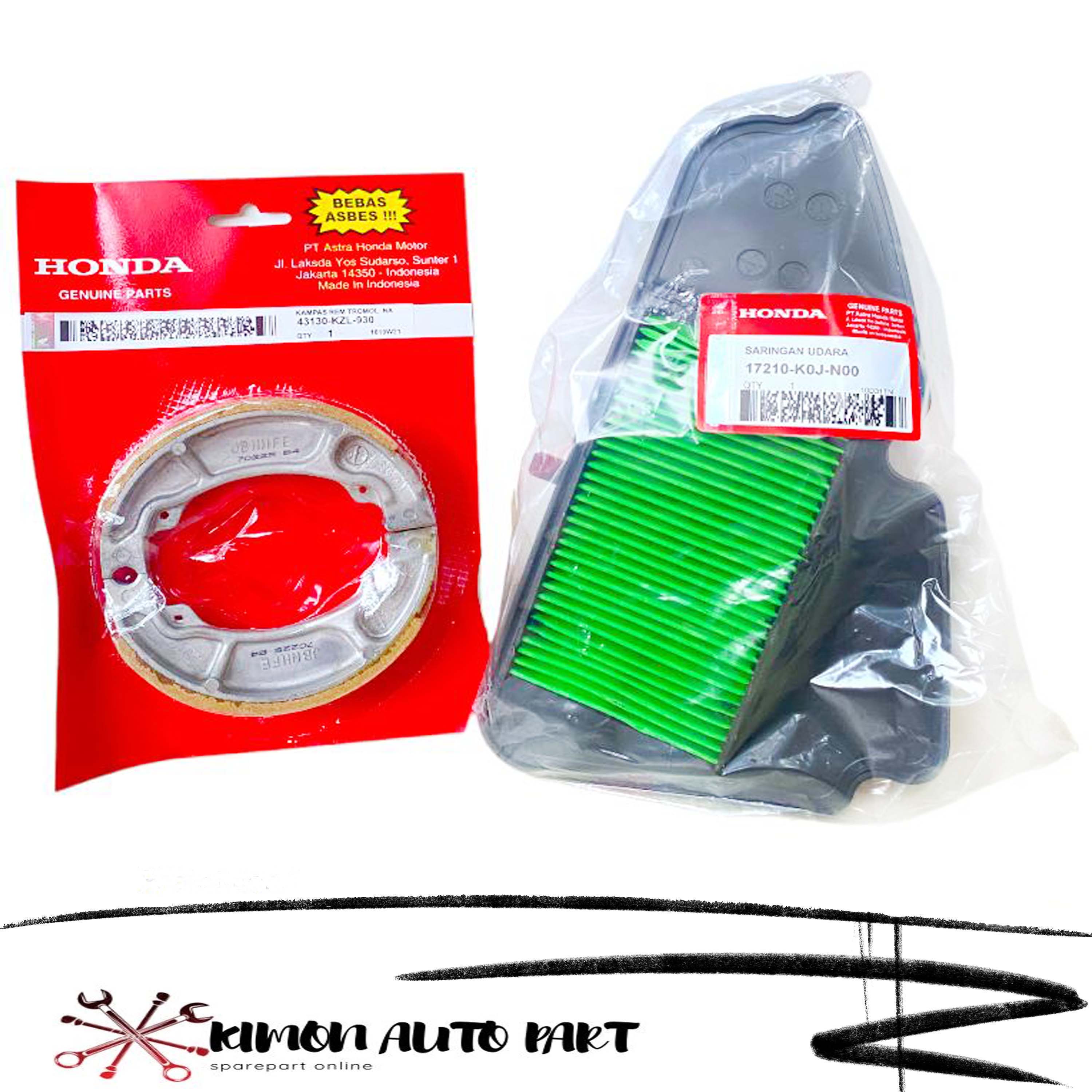 KAMPAS REM & FILTER UDARA HONDA GENIO / KAMPAS REM BELAKANG GENIO ...