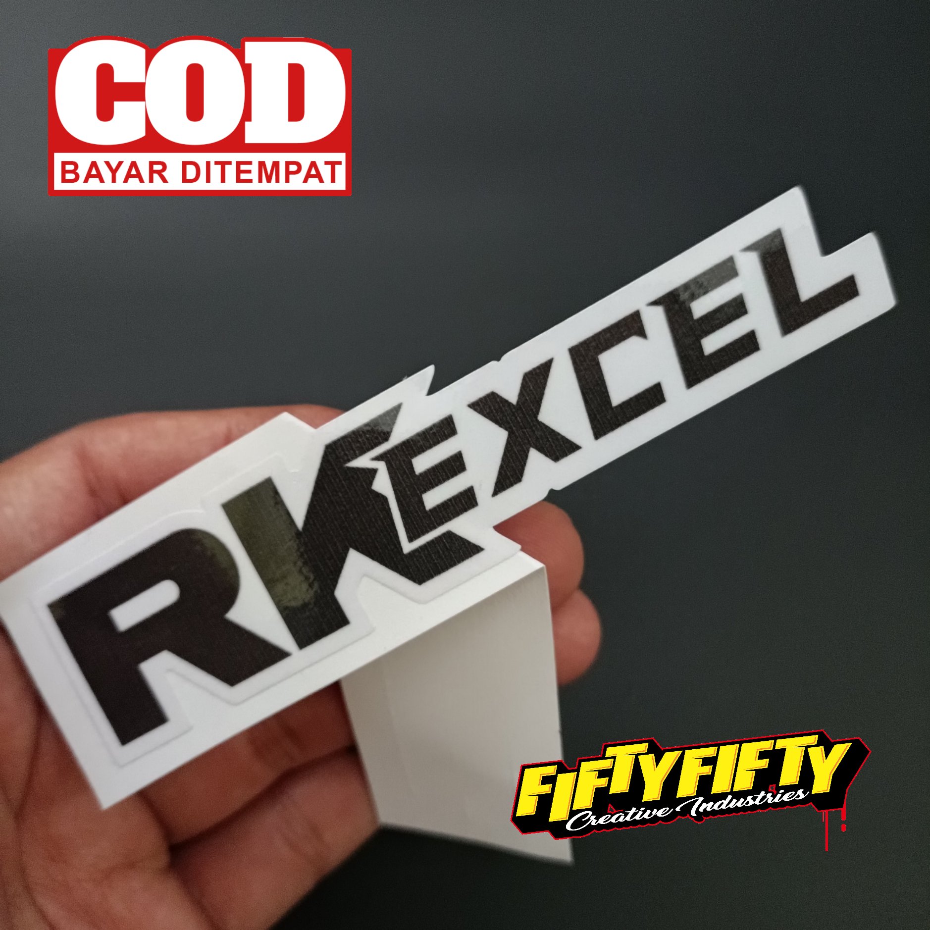 Stiker Print Cut RK EXCEL RIM Stiker Printing Laminasi Glossy Stiker ...