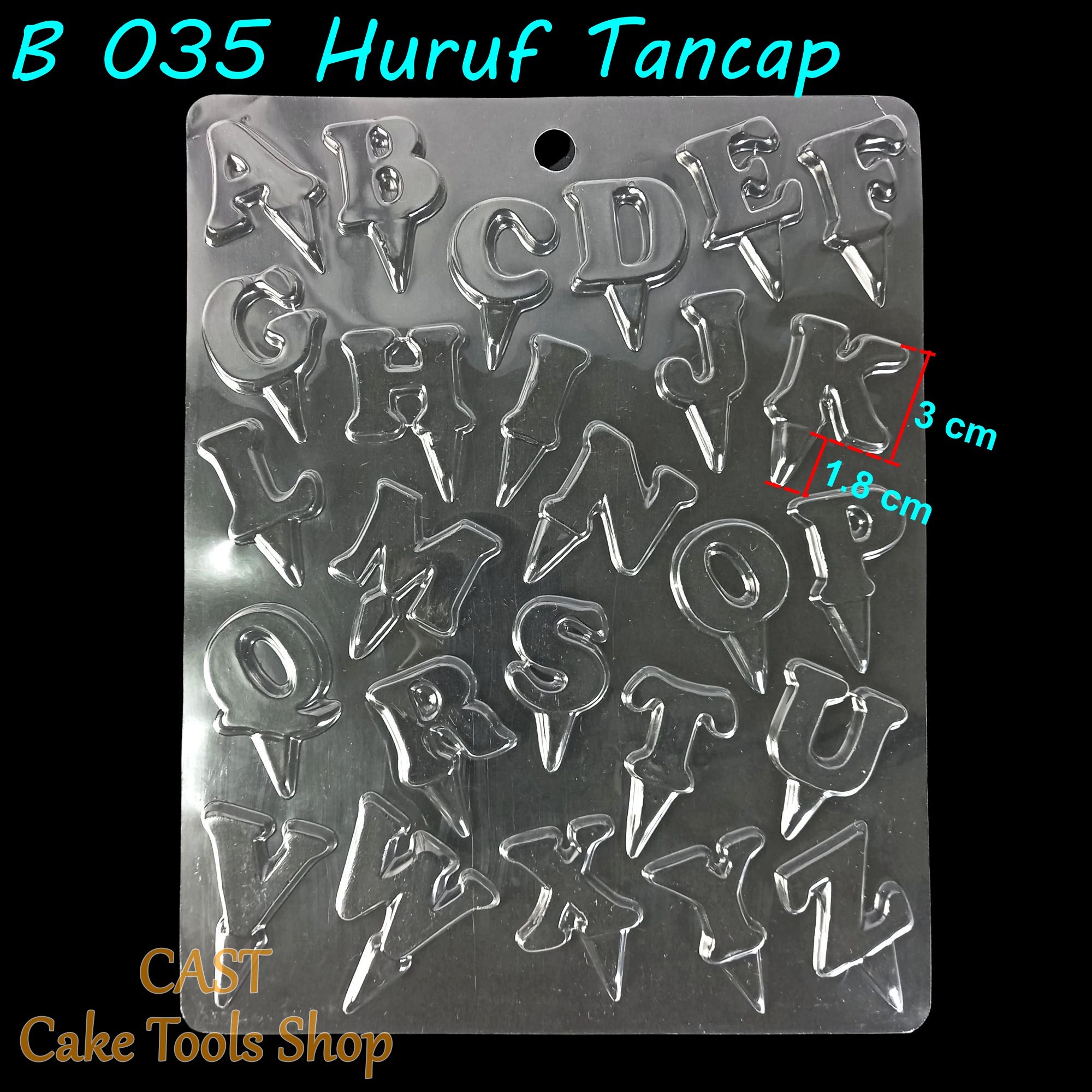 Cetakan Coklat Huruf Alphabet Abjad Tancap B 035 | Lazada Indonesia