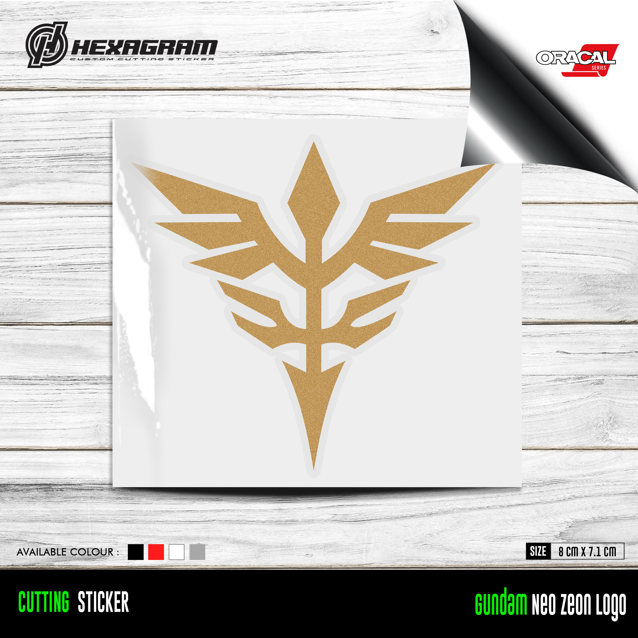 Cutting Sticker Gundam Zeon Insignia | Stiker Gundam Zeon Insignia ...