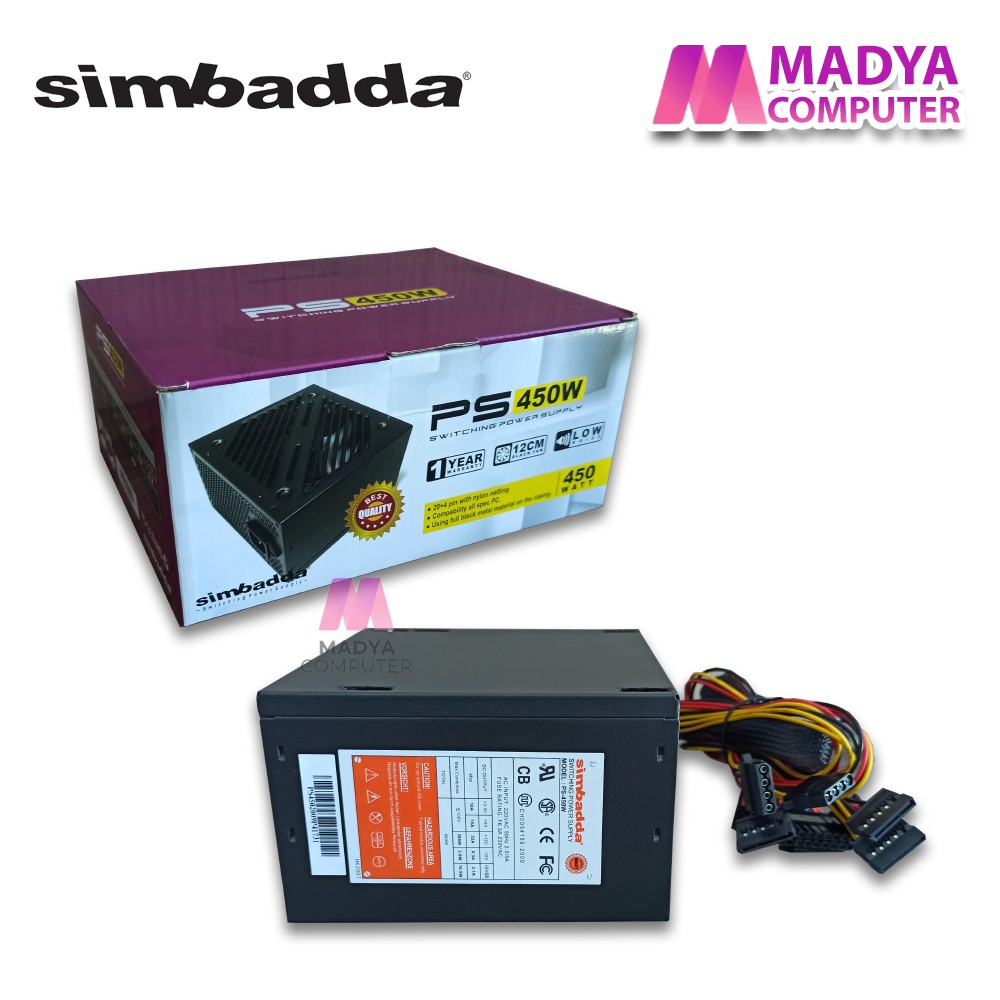 PSU Simbadda PS450W 450 Watt - Power Supply | Lazada Indonesia