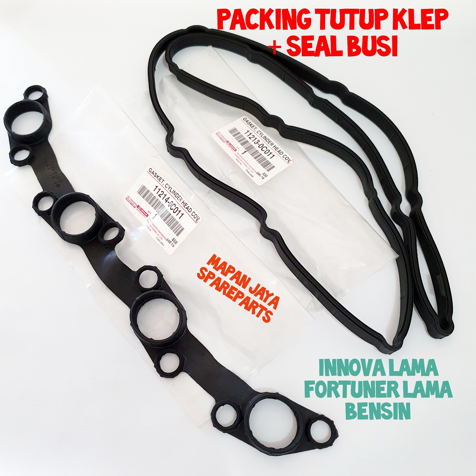 PACKING TUTUP KLEP & SEAL BUSI TOYOTA INNOVA FORTUNER BENSIN | Lazada ...