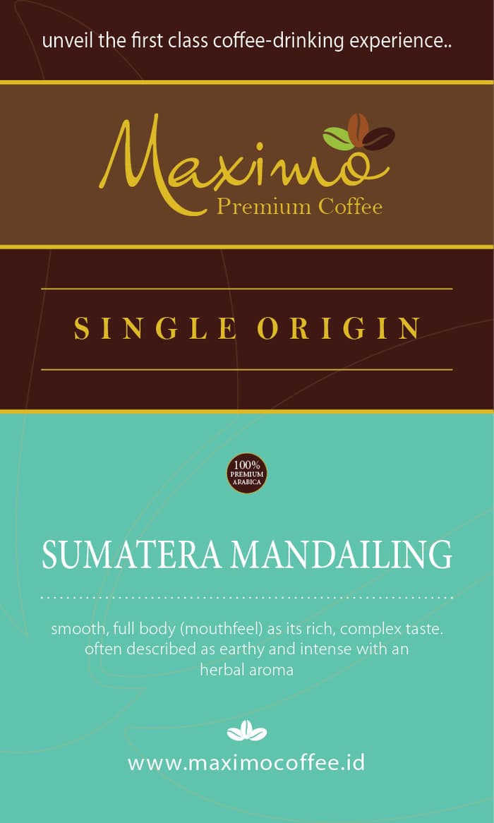 Kopi Arabica Sumatera Mandailing 100gr, Maximo Coffee | Single Origin ...