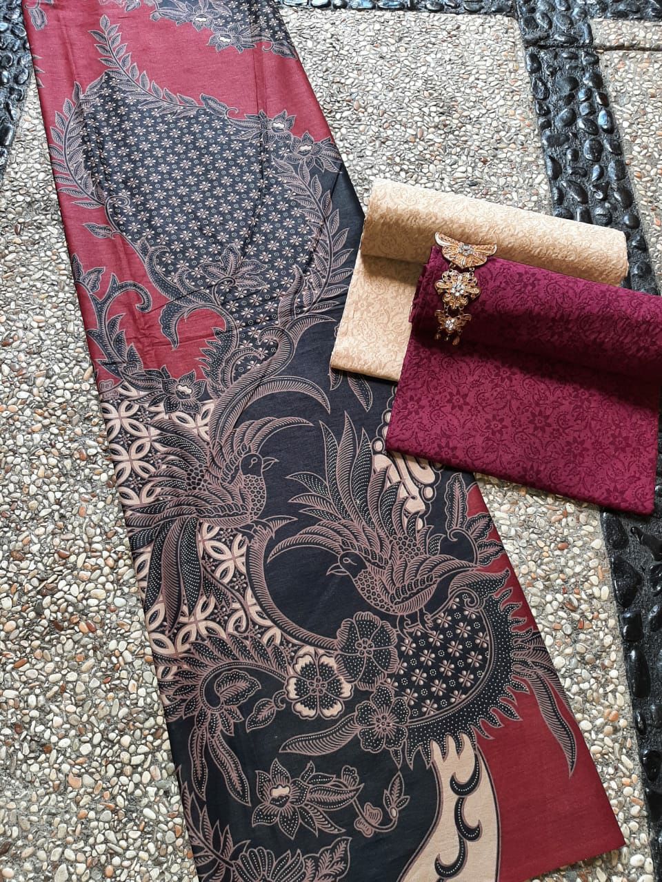 Kain Batik Meteran Modern Bahan Katun Panjang 2 meter Sragam Baju Motif ...