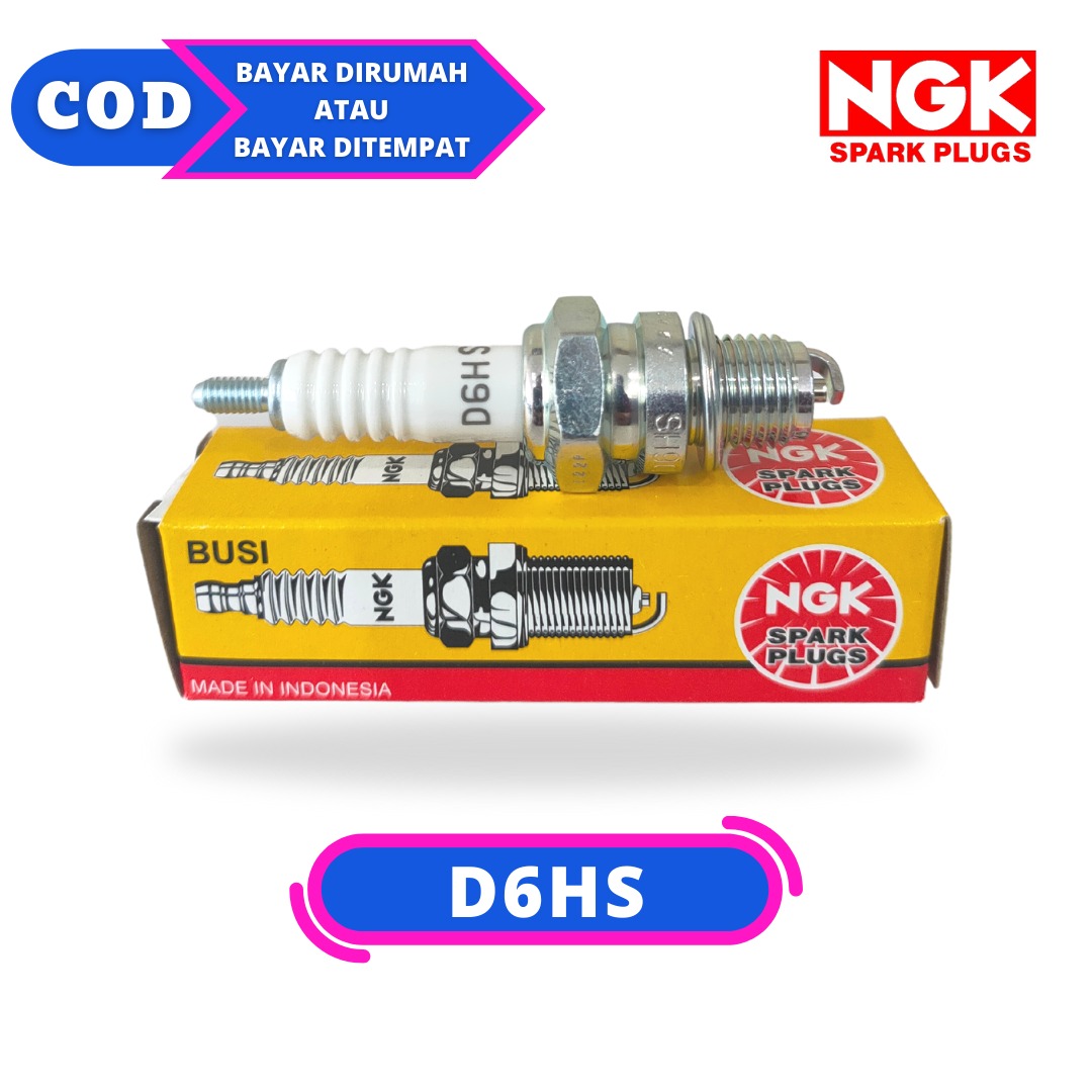 BUSI NGK-D6HS UNTUK MOTOR HONDA 90/SUPRA/ASTREA/GRAND - HARGA SATUAN ...