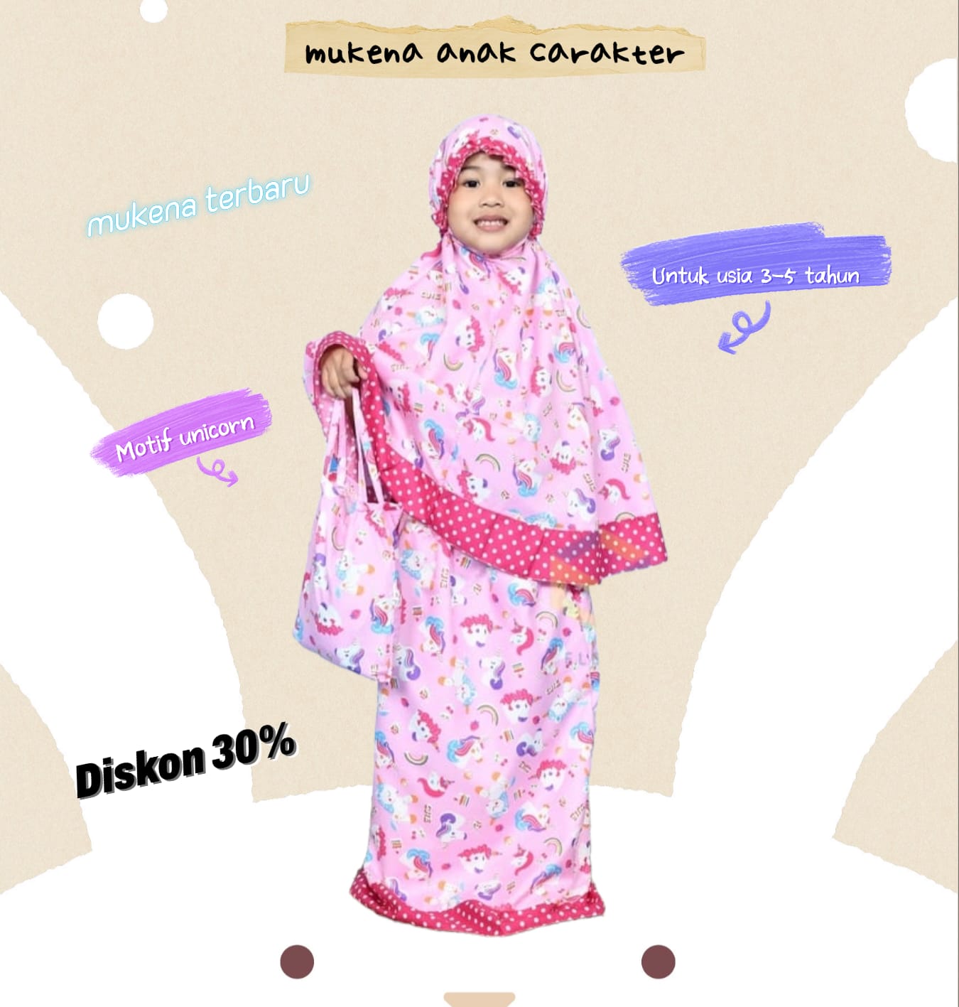 คาร์เตอร์ Mukina สำหรับเด็กลายปลาค็อด + กระเป๋าทาร์บารูสำหรับ3-6ปี ...