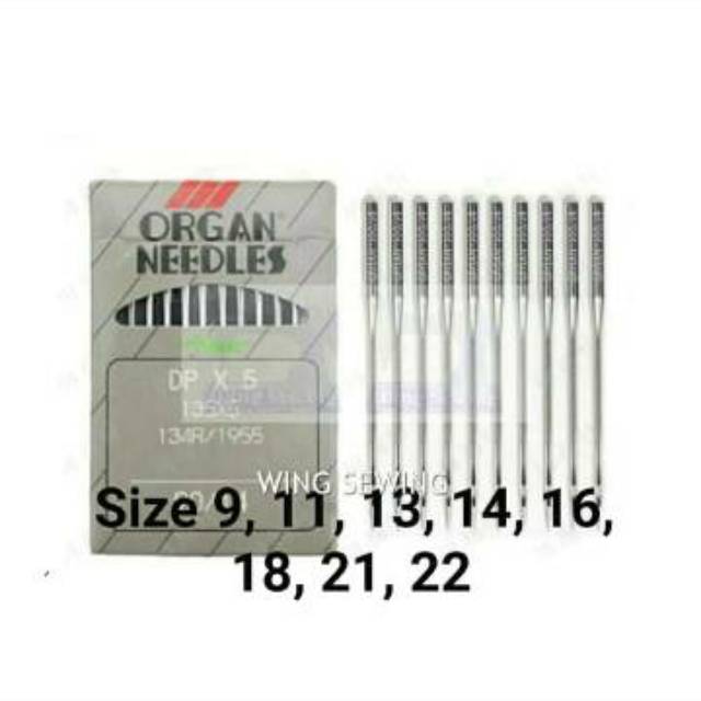 DPX5 ORGAN NEEDLES Jarum Mesin Jahit Industri Lubang Kancing | Lazada Indonesia