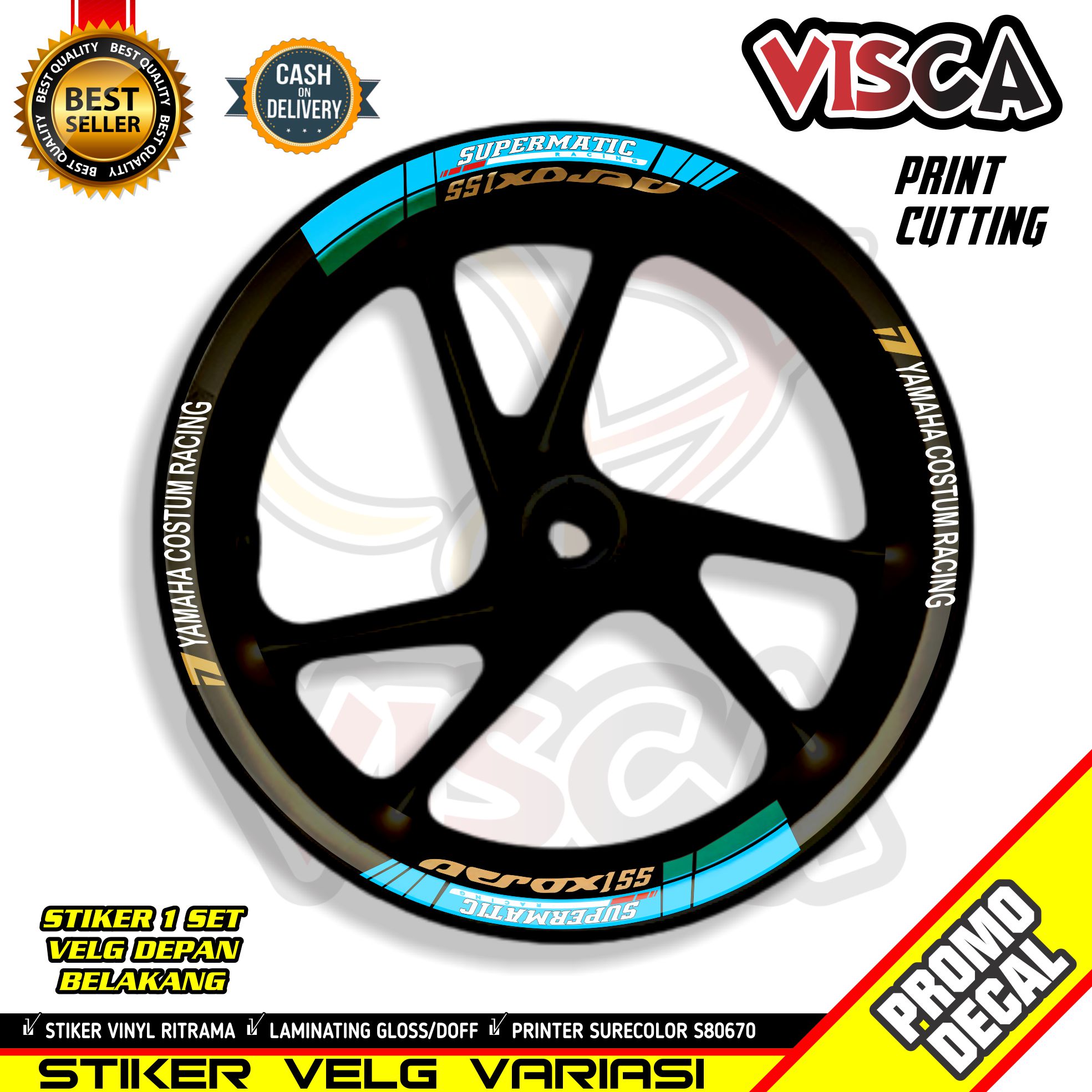 Stiker Velg List Velg Motor Stiker Velg aerox 155 Racing | Lazada Indonesia