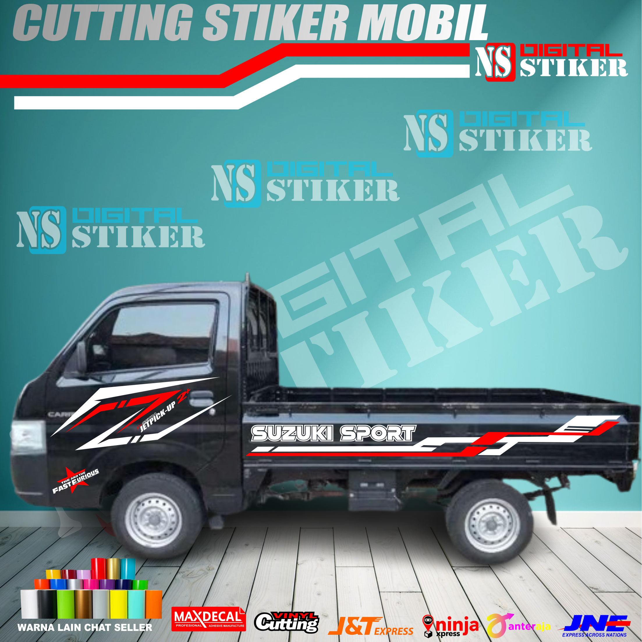 STIKER MOBIL PICK UP NEW CARRY STICKER BODY SAMPING | Lazada Indonesia