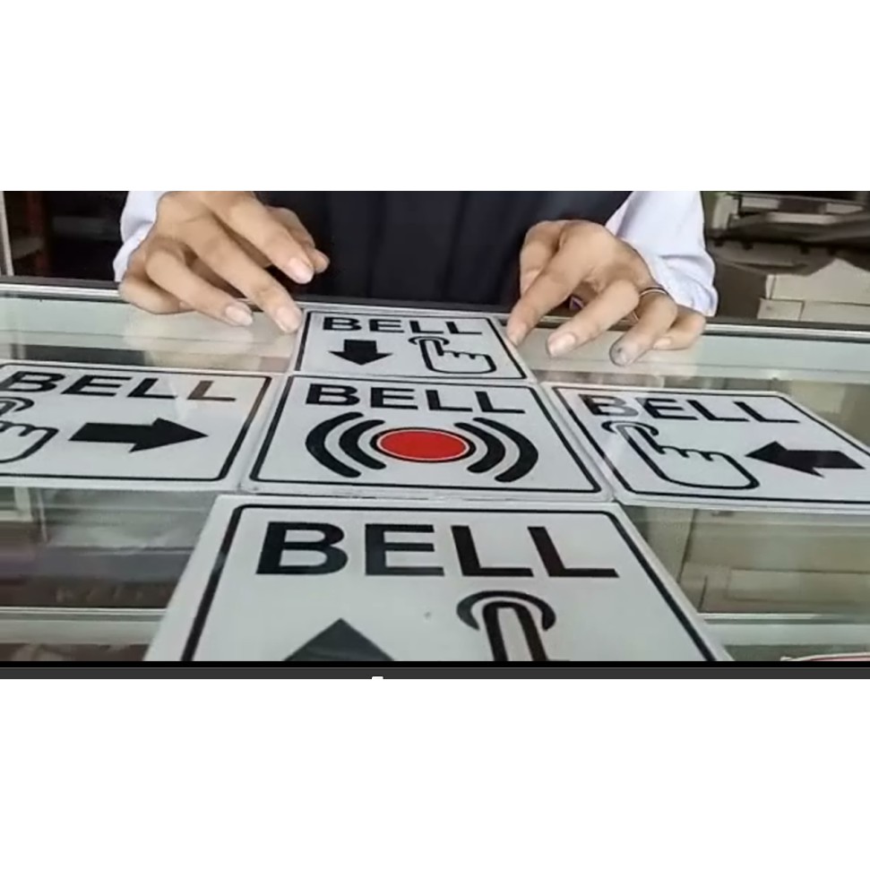Tanda Bell Akrilik GRATIS Custom Arah Panah Acrylic | Lazada Indonesia