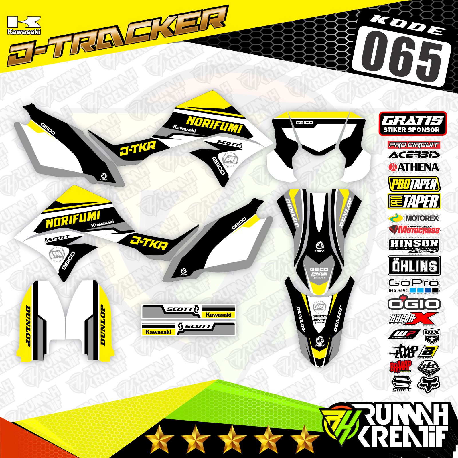 DECAL D TRACKER (2016-2019) Full Body | Lazada Indonesia