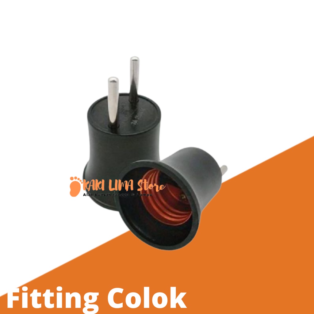 Fitting Colok DUTRON / Fitting Lampu Colok Kuningan Tebal | Lazada ...