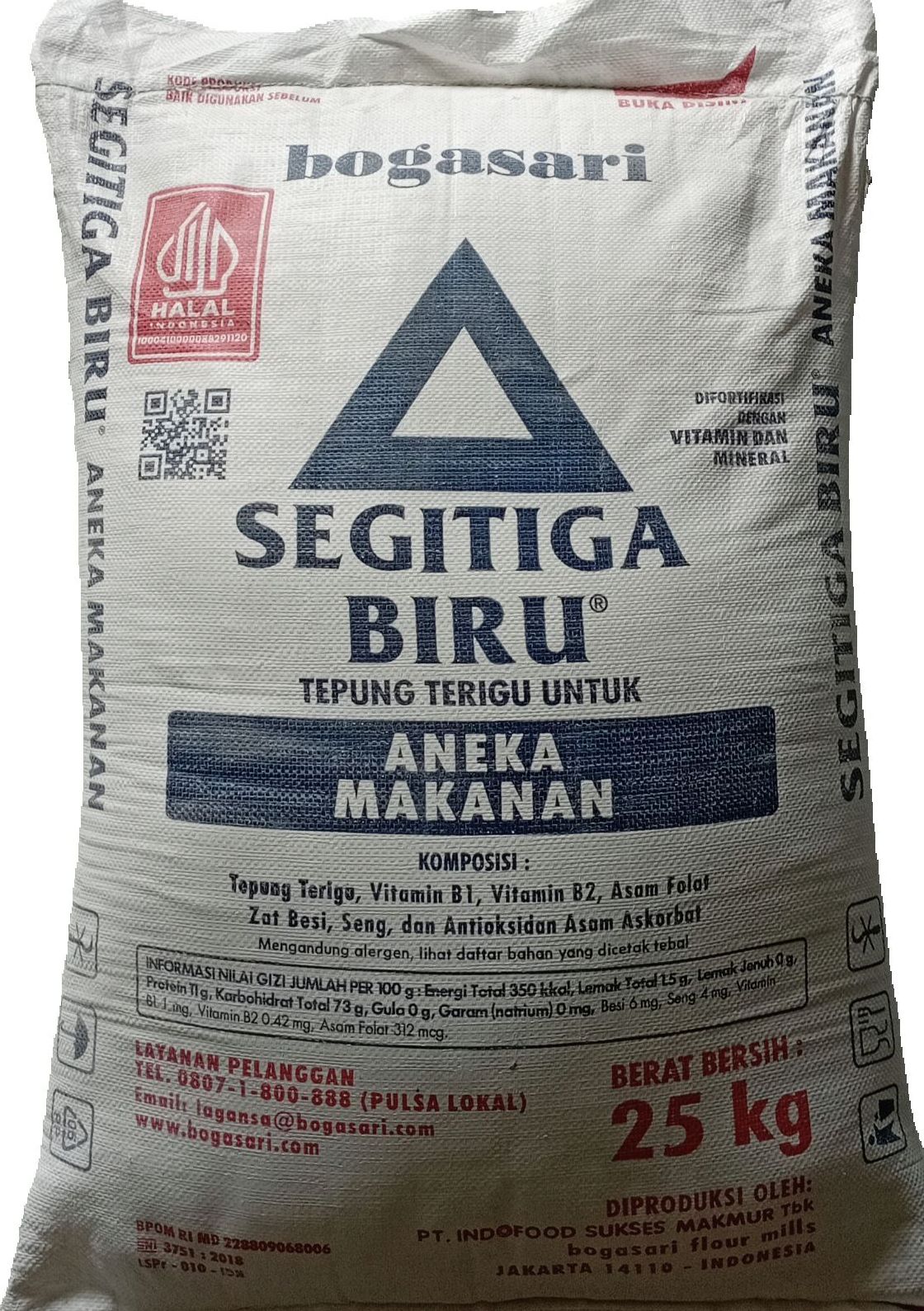 Tepung terigu segitiga biru kiloan | Lazada Indonesia