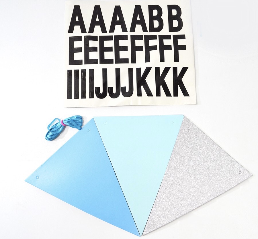 banner abc / banner diy / banner custom / banner huruf stiker / banner ...