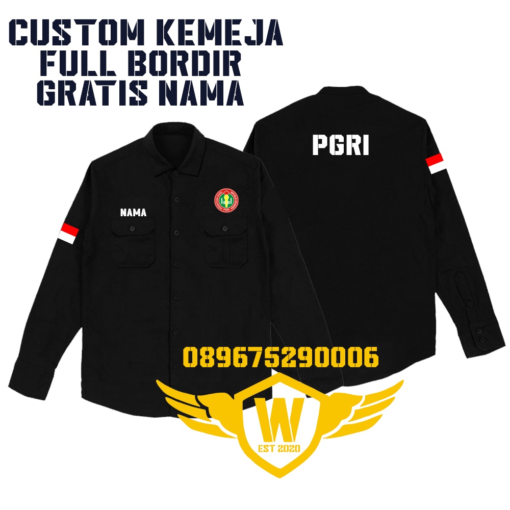 KEMEJA SERAGAM PGRI | Lazada Indonesia