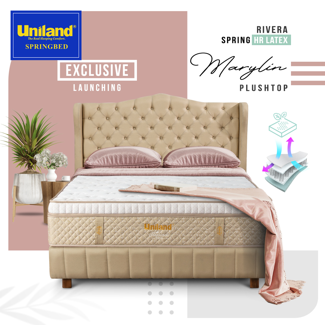 Uniland Springbed Rivera Luxury Plushtop Latex Marylin Full Set ...