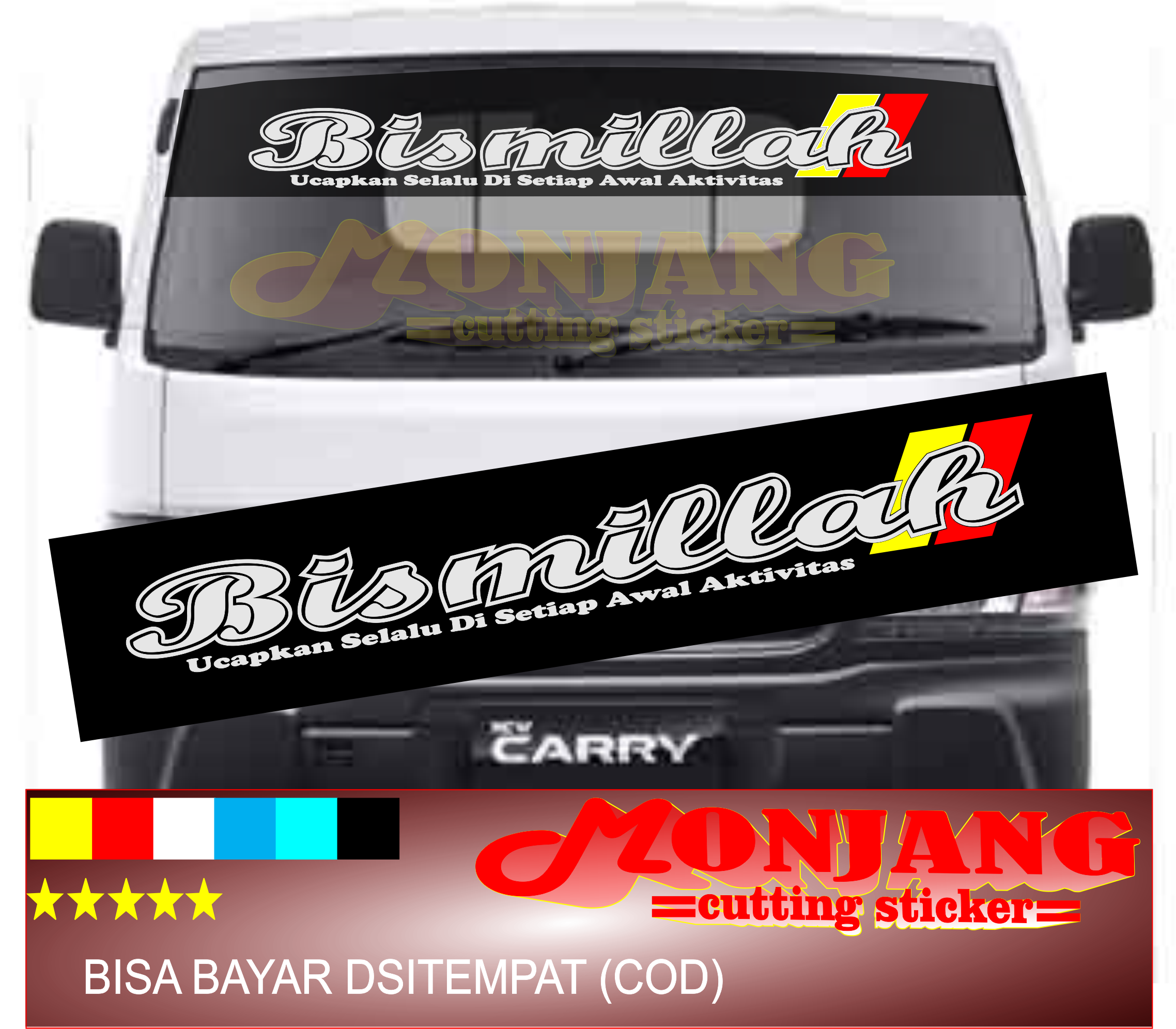 Stiker mobil pick up variasi kaca dan body cocok untuk semua jenis ...