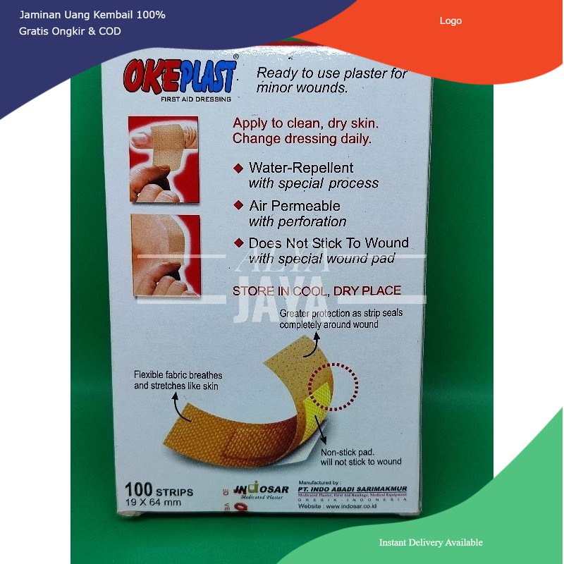 Ok Plast Plaster 100 Pcs 1 Box | Lazada Indonesia