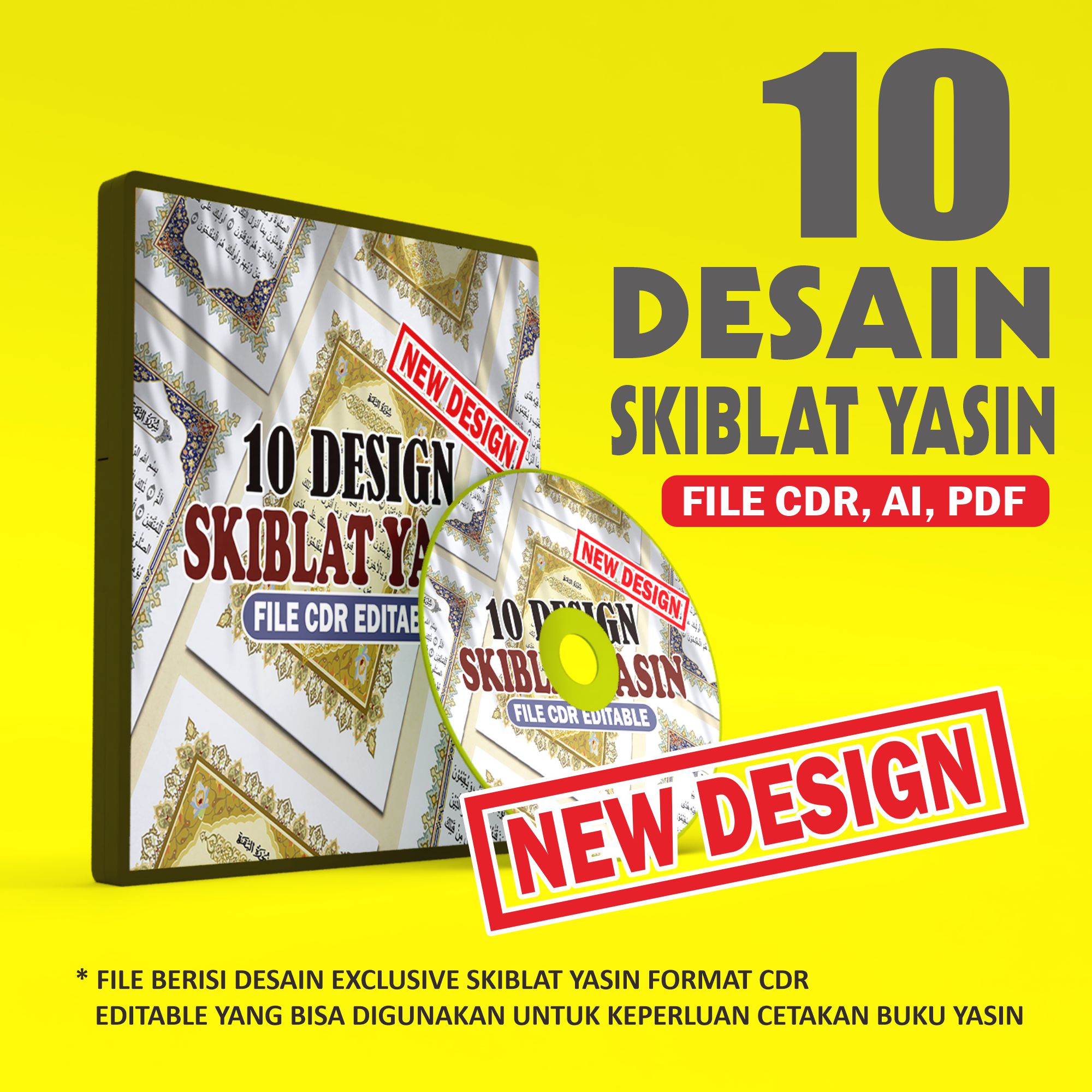 DESIGN SKIBLAT YASIN - FILE CDR EDITABLE - NEW EXCLUSIVE DESIGN | Lazada Indonesia
