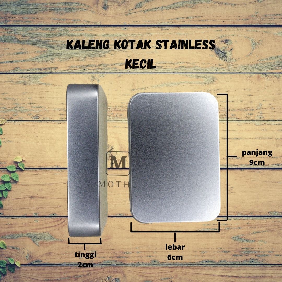 Kaleng Kotak Stainless Besar dan Kecil kotak rokokk keren unik murah ...