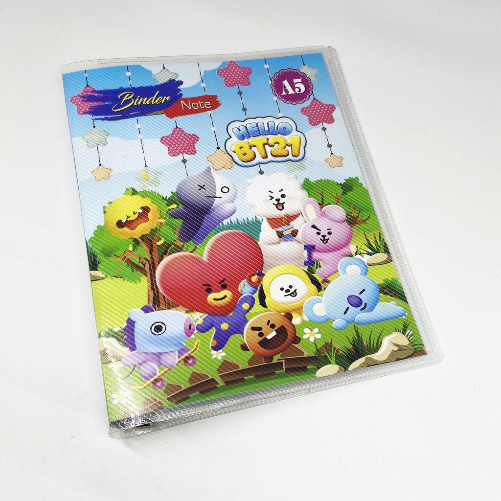 BINDER BTS BT21 BAGTAN ARMY SERIES UKURAN A5 / BINDER BUKU ANAK ...