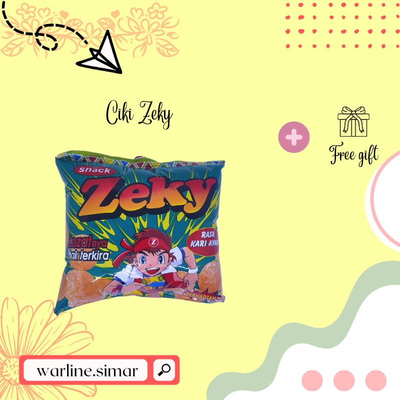 Ciki Zeky Snack Ciki Berhadiah Rasa Kari Ayam Makanan Ringan Makanan ...
