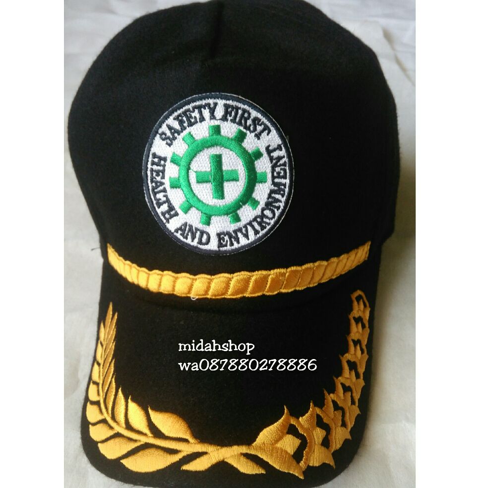 Topi safety first/topi k3 lis padi kapas Bahan laken | Lazada Indonesia