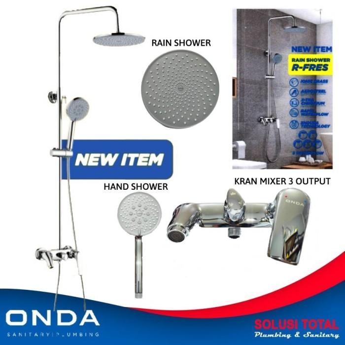 RAIN SHOWER FULL SET MIXER R FRES ONDA BRASS BAR TIANG SHOWER R-FRES - YOBISOO | Lazada Indonesia