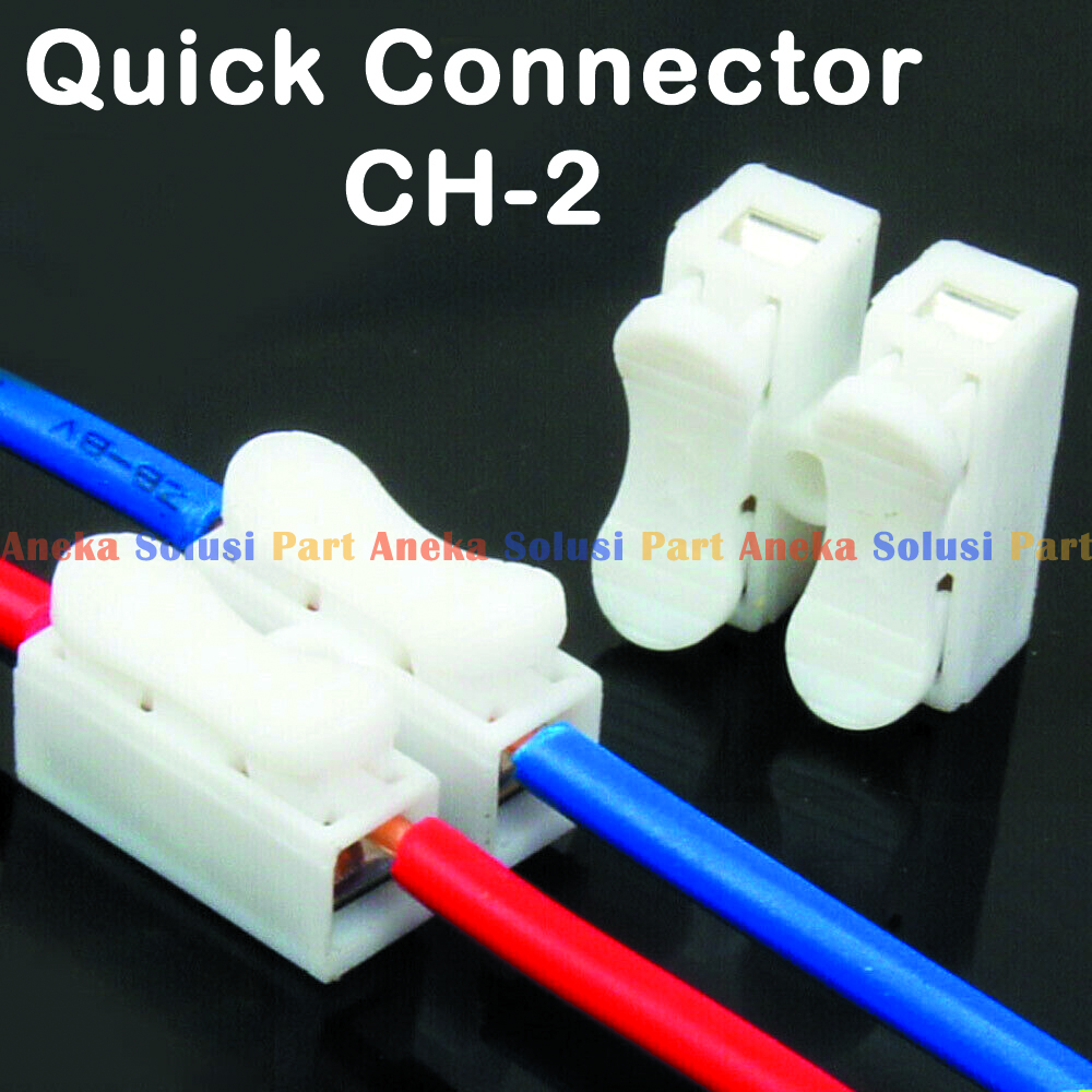 50 Pcs Quick Connect 2 Wire Connector Terminal Sambungan Kabel Listrik ...