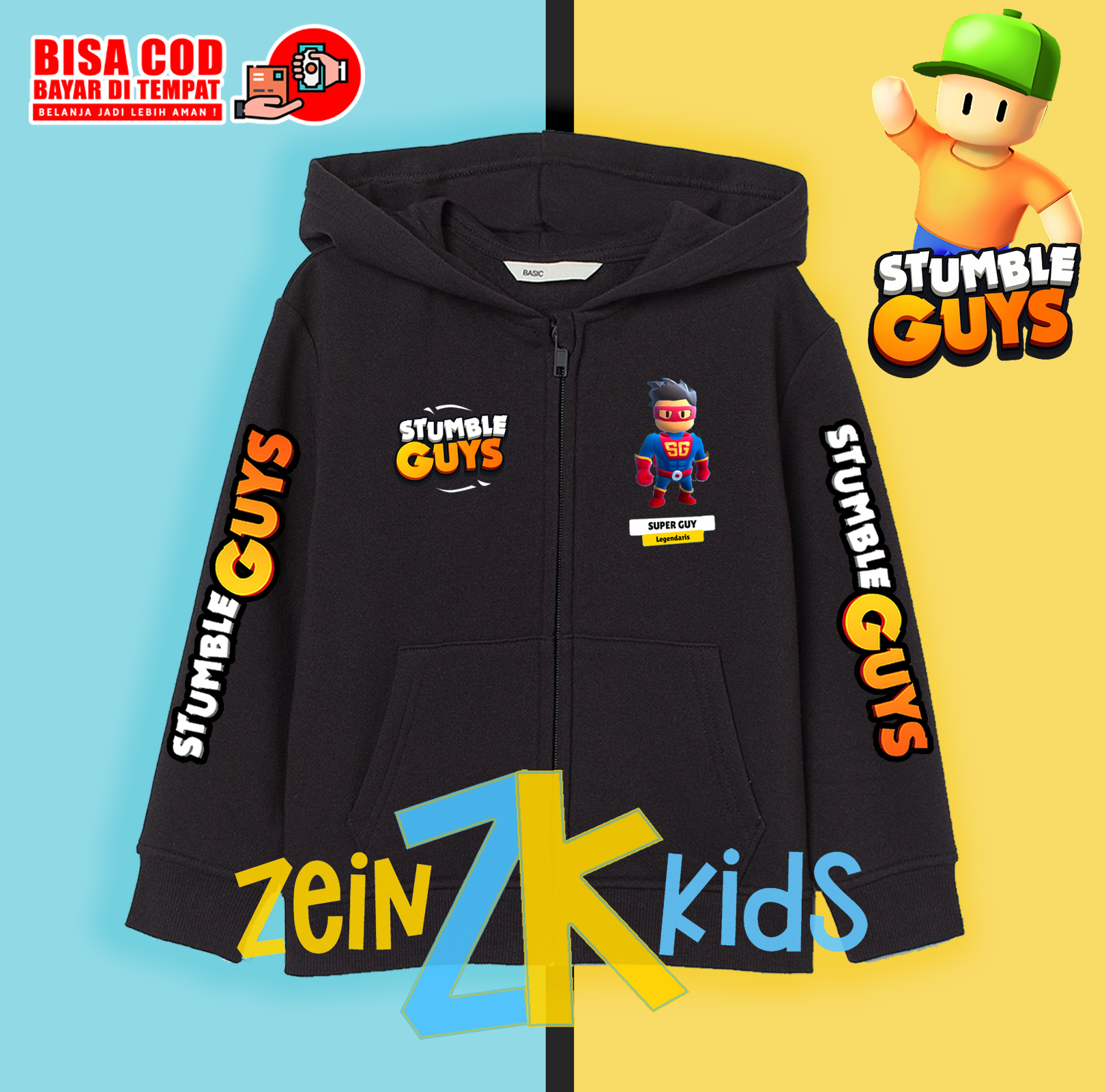 Jaket Hoodie Zipper Anak Stumble Guys Skin Super Guy / Hoodie Anak ... Jaket Hoodie Zipper Anak Stumble Guys Skin Super Guy / Hoodie Anak ...
