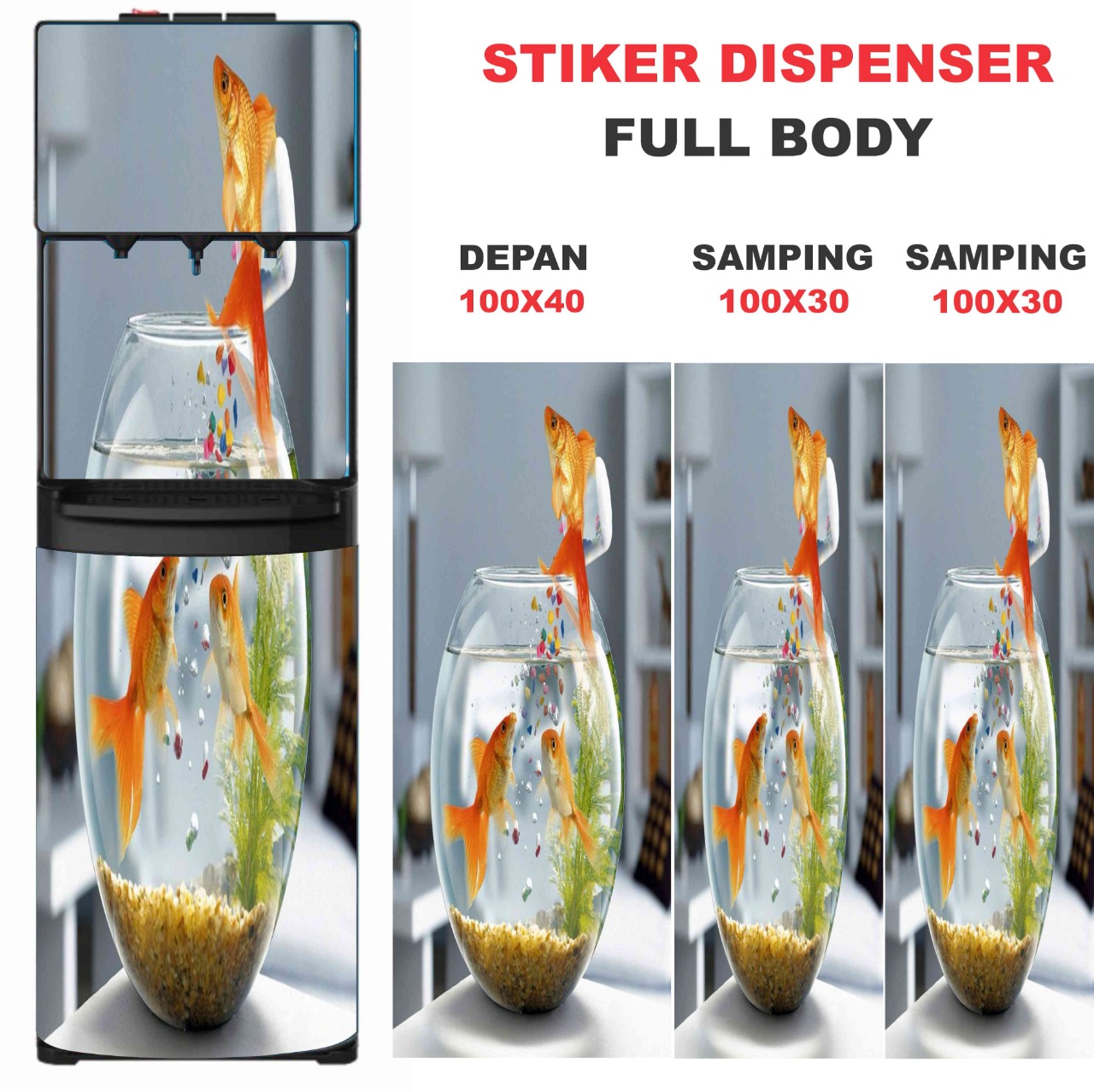 STIKER DISPENSER FULL BODY/ DISPENSER TINGGI / DISPENSER KARAKTER ...
