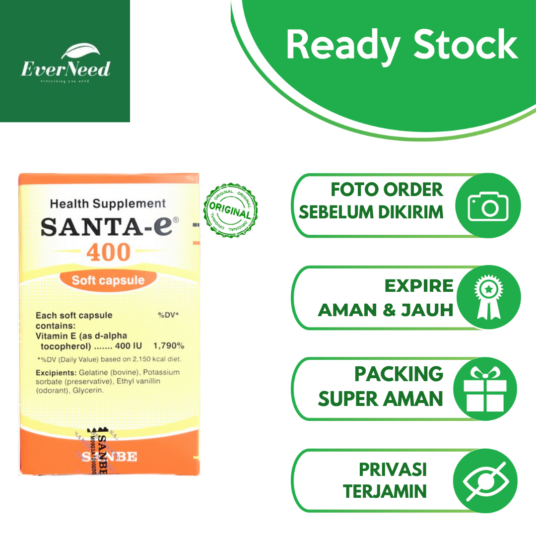Santa-E 400 Per Botol 30 Kapsul Lunak | Lazada Indonesia