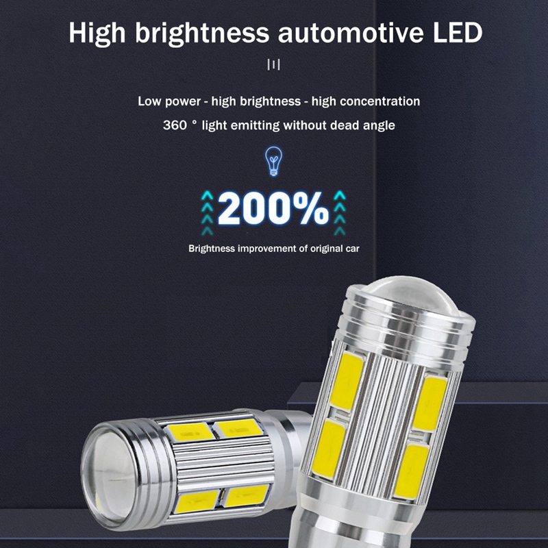 【Ready Stock&COD】10PCS W5W T10 12V 6000K 5630 10 SMD Car LED Bulb ...