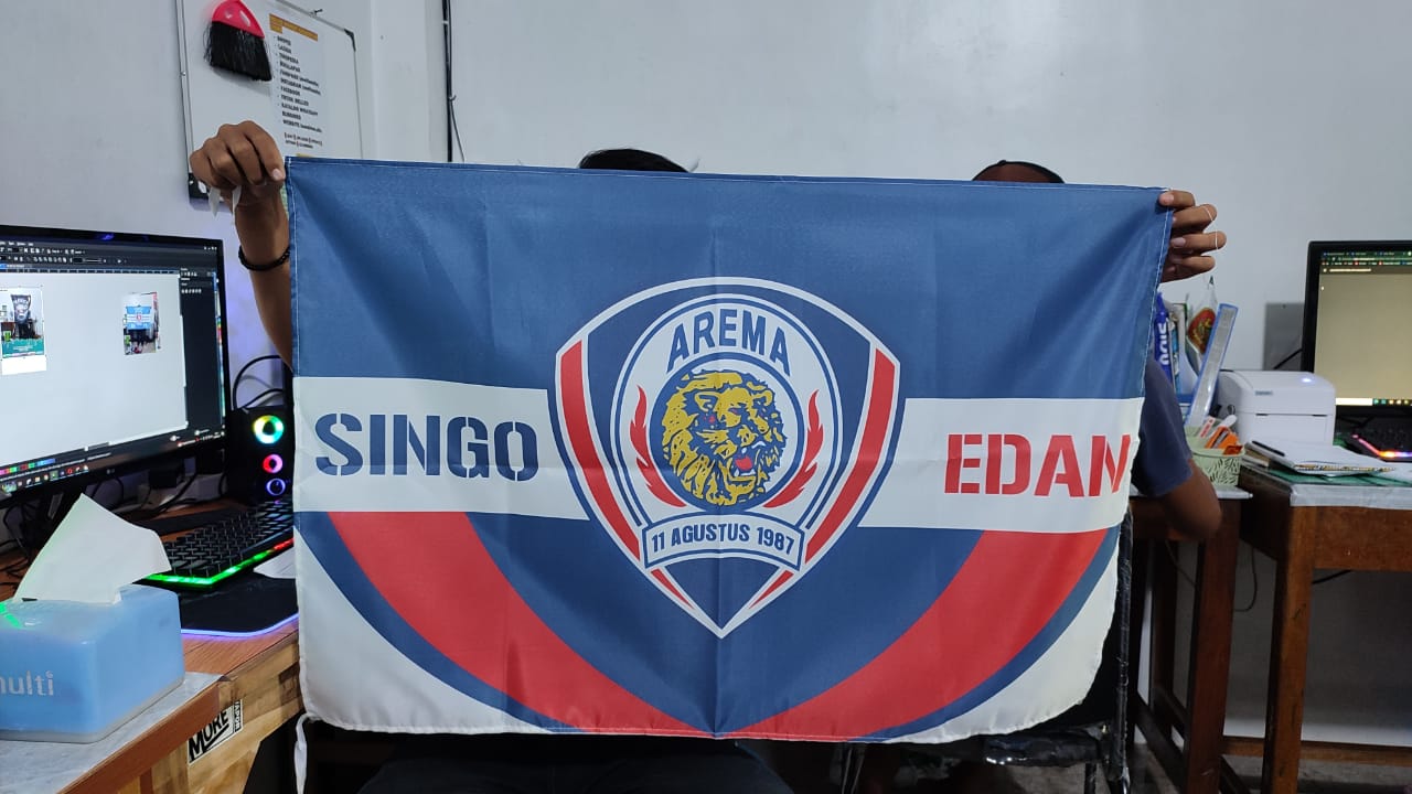 Bendera arema 1987 - Miniflag supporter (90 x 60 ) | Lazada Indonesia